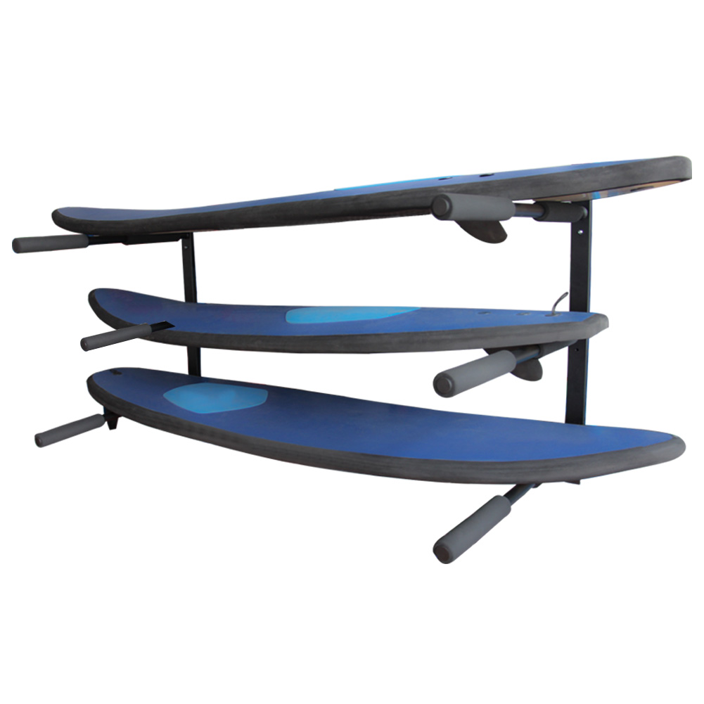 SUP and Surfboard Storage Rack with 3 Level Wall Storage Paddle Board ...
